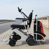 China PU Tyre Portable Foldable Electric Wheelchair 220.46LB Load Lightweight For Handicapped for sale