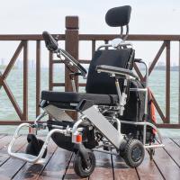 China Disabled Portable Foldable Electric Wheelchair 100KG Load 6km/Hr With Lithium Ion Battery for sale