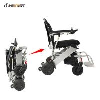 China Portable Foldable Electric Wheelchair Aluminum Alloy Lightweight Motorized for sale