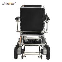 China Handicapped Portable Foldable Electric Wheelchair 6km/H Aluminum Power Wheelchair ISO13485 for sale
