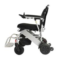 China Elderly Portable Foldable Electric Wheelchair 300W Motor With Electromagnetic Braking System for sale