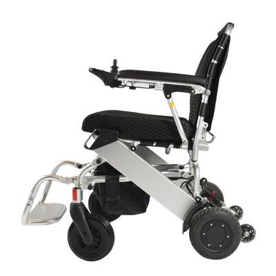 China Elderly Portable Foldable Electric Wheelchair 300W Motor With Electromagnetic Braking System for sale