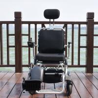 China 6km/H Portable Foldable Electric Wheelchair Lightweight Motorized Folding Wheelchair With Patented Design for sale