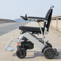 China 100kg Portable Foldable Electric Wheelchair Aluminum Alloy Foldabl Electric Wheelchair For Daily Use for sale