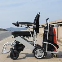 China Handicapped Travel Lightweight Folding Electric Wheelchair for sale
