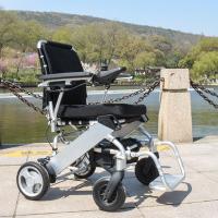 China Outdoor Auto PU Tyre Folding Electric Wheelchair With Brushless Motor 180Wx2 for sale