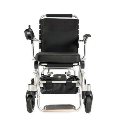 China Folding 6Km/H Lightweight Motorized Wheelchair 100kg Load for sale
