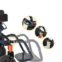 China Handicapped Portable Foldable Electric Wheelchair With 8AH Battery for sale