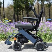 China Handicapped Foldable Electric Wheelchair Lightweight Aluminum for sale