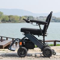 China 6km/Hr Portable Foldable Electric Wheelchair With Brushless Motor for sale
