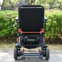 China 6km/Hr Portable Foldable Electric Wheelchair With Brushless Motor for sale