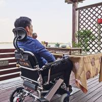 China Aluminium Travel Folding 36km Disabled Electric Power Wheelchair for sale
