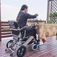 China Aluminium Travel Folding 36km Disabled Electric Power Wheelchair for sale