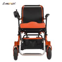 China ISO 100KG Load Lightweight Folding Electric Wheelchair for sale