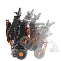 China ISO 100KG Load Lightweight Folding Electric Wheelchair for sale