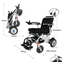 China Brushless Motor Disabled Electric Wheelchair With 24V 8Ah Battery for sale