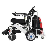 China Ultralight Foldable Lithium Ion Battery Powered Wheelchair for sale