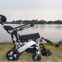 China Collapsible Lightweight Electric Wheelchair With Lithium Ion Battery for sale