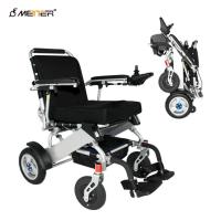 China Aluminum Multifunction Foldable Electric Wheelchair Portable Lightweight Collapsible Power With Brushless Motor for sale