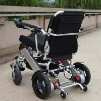 China Aluminum Multifunction Foldable Electric Wheelchair Portable Lightweight Collapsible Power With Brushless Motor for sale