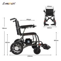 China Lightweight Multifunction Foldable Electric Wheelchair Handicapped Aluminium Electric Wheelchair for sale