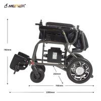 China 15.6AH Multifunction Foldable Electric Wheelchair 7.8AH Lithium Battery For Disabled for sale