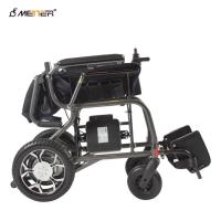 China ISO13485 Portable Folding Electric Wheelchair 125kg Multifunction Foldable Electric Wheelchair for sale