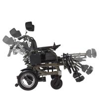China Multifunction Portable Lightweight Folding Electric Power Wheelchair OEM for sale