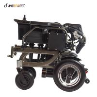 China 120kg Load Portable Folding Wheelchair With Lithium Battery Brushless Motor for sale