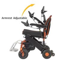 China Lithium Battery Lightweight Electric Wheelchair Foldable With Rigid PU Tyre for sale