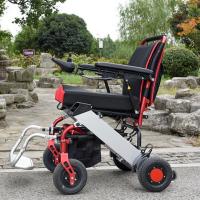 China Foldable Motorized Folding Electric Wheelchair 6 km/hr Lightweight for sale