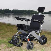 China Aluminum Alloy 275.58lbs Collapsible Electric Wheelchair for sale