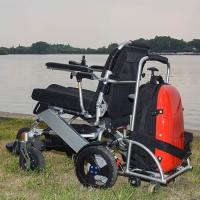 China Aluminum Alloy 275.58lbs Collapsible Electric Wheelchair for sale