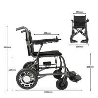 China 12AH CE 12'' Motors Collapsible Electric Wheelchair for sale