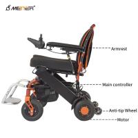 China Brushless Motor 150Wx2 Folding Power Wheelchair With Rigid PU Tyre for sale