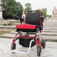 China Aluminium Lightweight Folding Powered Wheelchair 100KG Load for sale