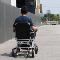 China Alu Frame Battery Powered Wheelchair 6km/Hr With Brushless Motor for sale