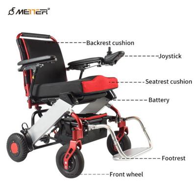 China Brushless Motor Lithium Battery Powered Wheelchairs 6km/H for sale