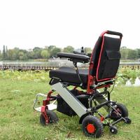 China Brushless Motor Lithium Battery Powered Wheelchairs 6km/H for sale