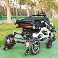 China Portable Aluminum Alloy Collapsible Power Wheelchair For Disabled for sale