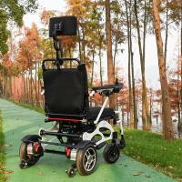 China Aluminum Electric Collapsible Wheelchair 120kg Load Lightweight for sale