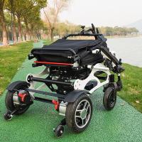 China Lithium Battery Aluminum Motorized Power Wheelchair Electric 6km/H for sale