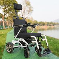 China Lithium Battery Aluminum Motorized Power Wheelchair Electric 6km/H for sale