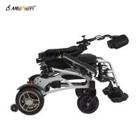 China Brush Motor Light Foldable Wheelchair With Rigid PU Tyre 6km/H for sale