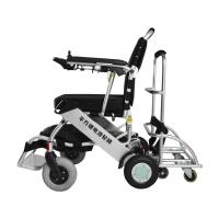 China Disabled 6km/H Lightweight Foldable Electric Wheelchair for sale