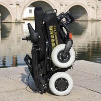 China Brushless Motor ISO13485 18 KG 30KM Aluminium Folding Wheelchair for sale