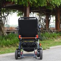 China Lightweight Electric Foldable Wheelchair With Lithium Ion Battery for sale