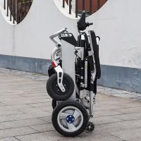 China Brushless Motor Foldable Electric Wheelchair 120KG Load Lightweight for sale