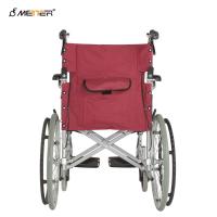 China Folding Aluminum Elderly CE Lightweight Manual Wheelchair for sale