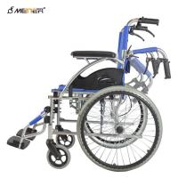 China Portable Lightweight Aluminum Manual Wheelchair For Elderly for sale